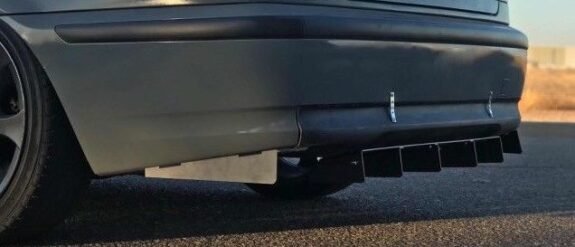 BMW 3 Series (E46) Aluminum Rear Bumper Diffuser - VELAROX