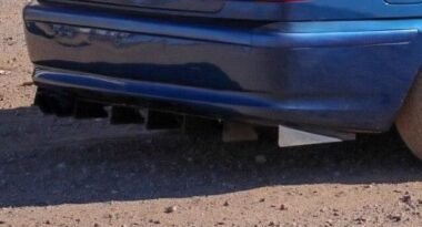 BMW 3 Series (E46) Aluminum Rear Bumper Diffuser - VELAROX